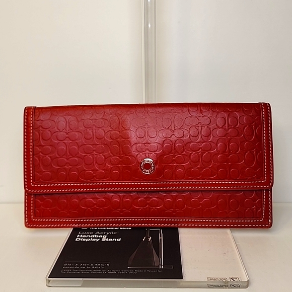Coach | Bags | Coach Signature Envelope Long Wallet | Poshmark